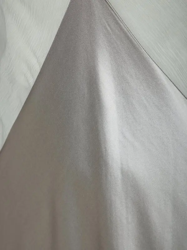 Alberta Ferretti Sleeveless V-neck Satin Maxi Dress