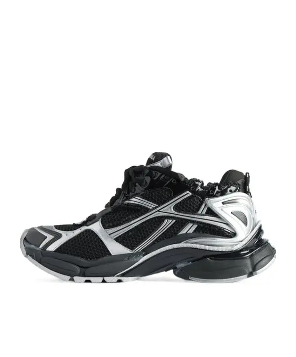 Balenciaga Runner Lace-up Sneakers - Black/silver