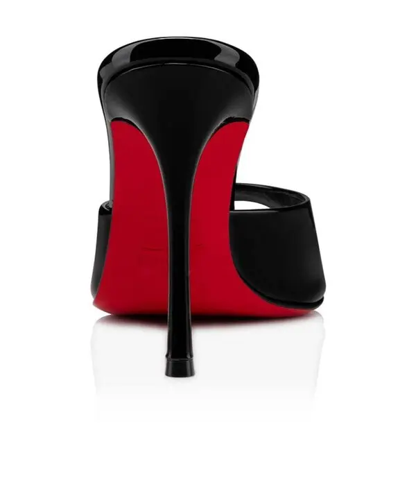 CHRISTIAN LOUBOUTIN Peep-toe Mule Heeled Pumps - Black