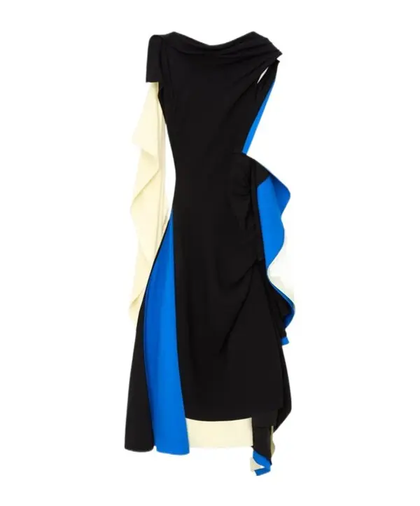 Loewe Layered Draped Dress - Black