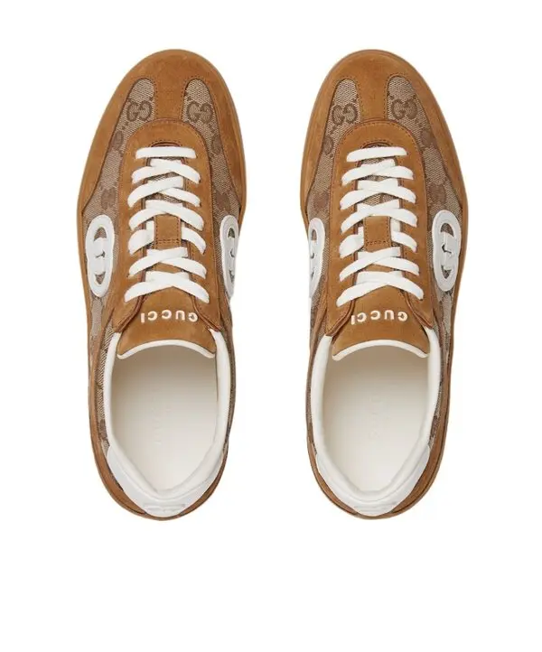 Gucci Interlocking G Low-top Sneakers - Brown