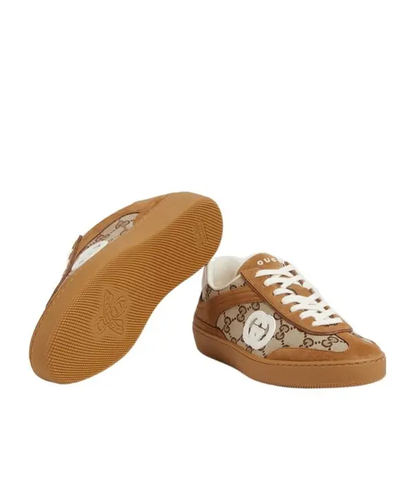 Gucci Interlocking G Low-top Sneakers - Brown