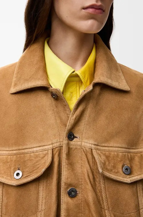 Loewe Balloon Silhouette Buttoned Jacket - Brown