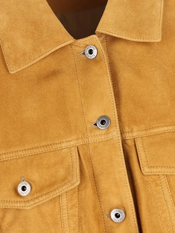 Loewe Balloon Silhouette Buttoned Jacket - Camel