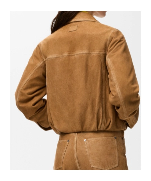 Loewe Balloon Silhouette Buttoned Jacket - Camel