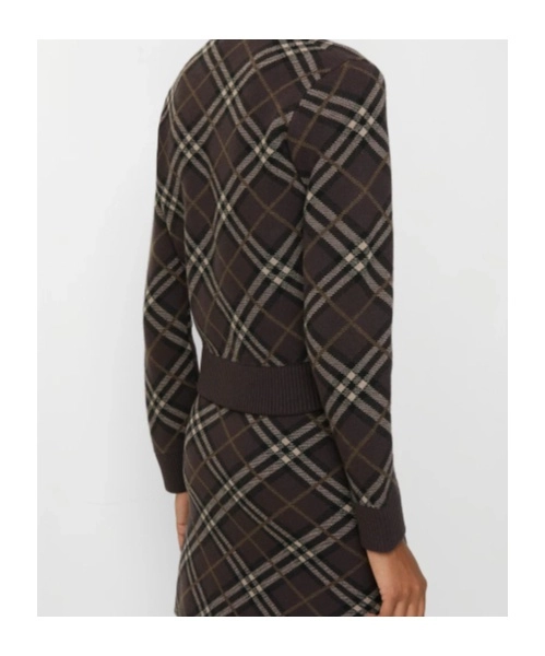 Burberry Checked Zip-up Bomber Jacket