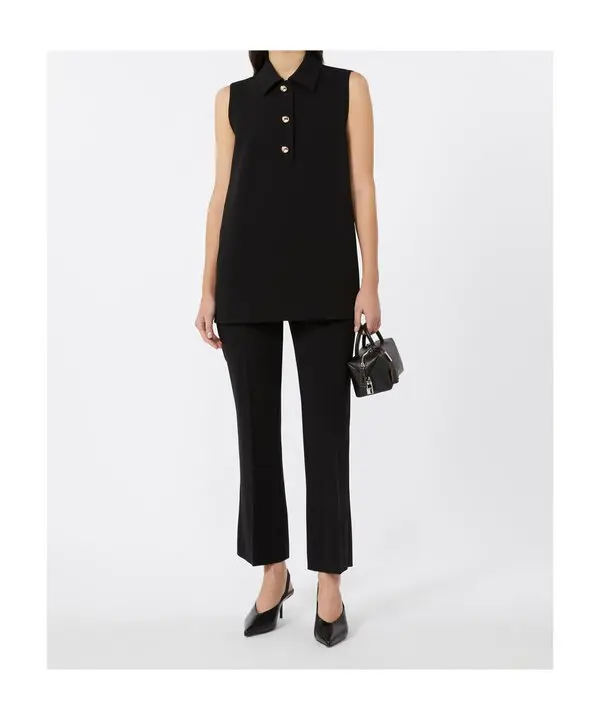 Max Mara Sleeveless Collared Polo Shirt
