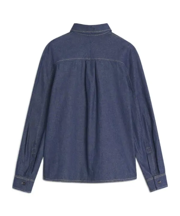 Maison Kitsuné Contrast Stitch Denim Shirt