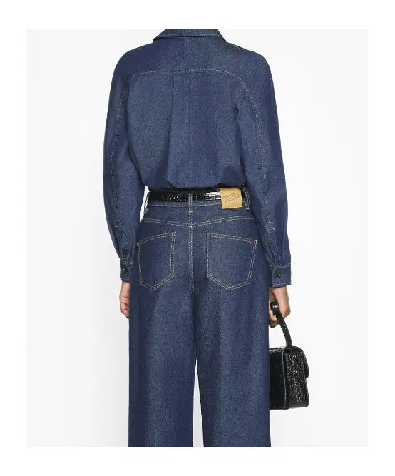 Maison Kitsuné Contrast Stitch Denim Shirt