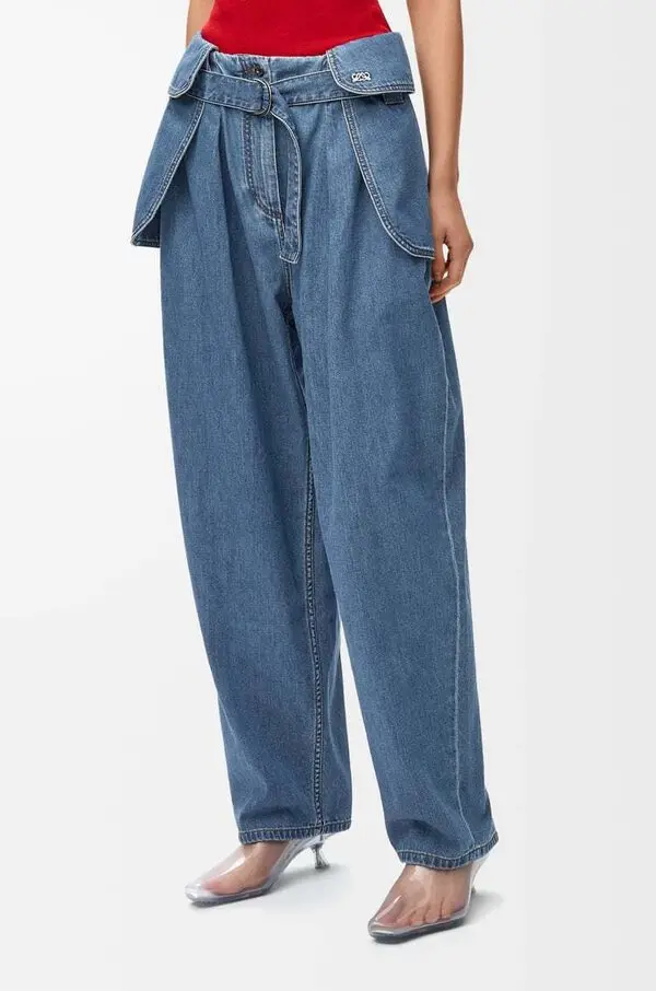 Loewe Straight-leg Cargo Jeans - Blue