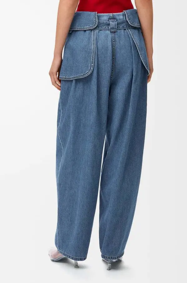 Loewe Straight-leg Cargo Jeans - Blue