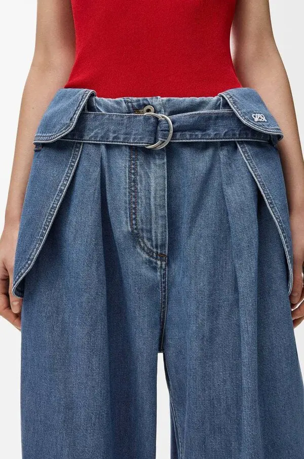 Loewe Straight-leg Cargo Jeans - Blue