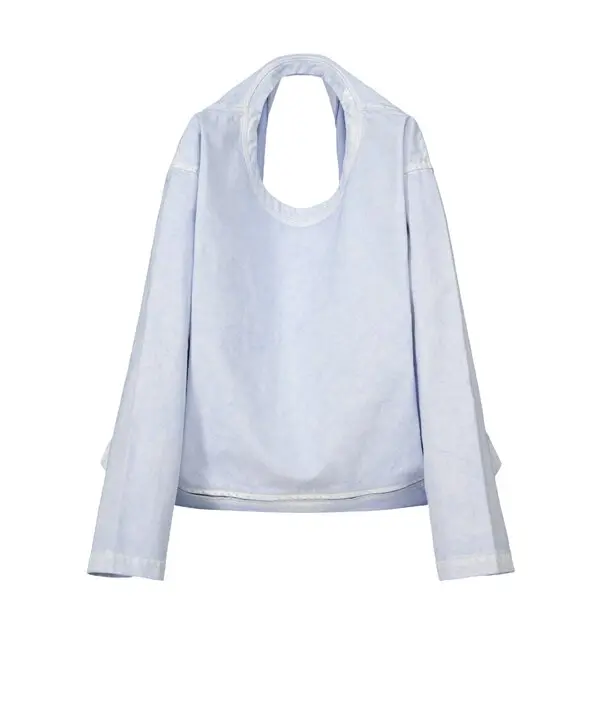 Issey Miyake Sculptural Convertible Shoulder Bag - Light Blue