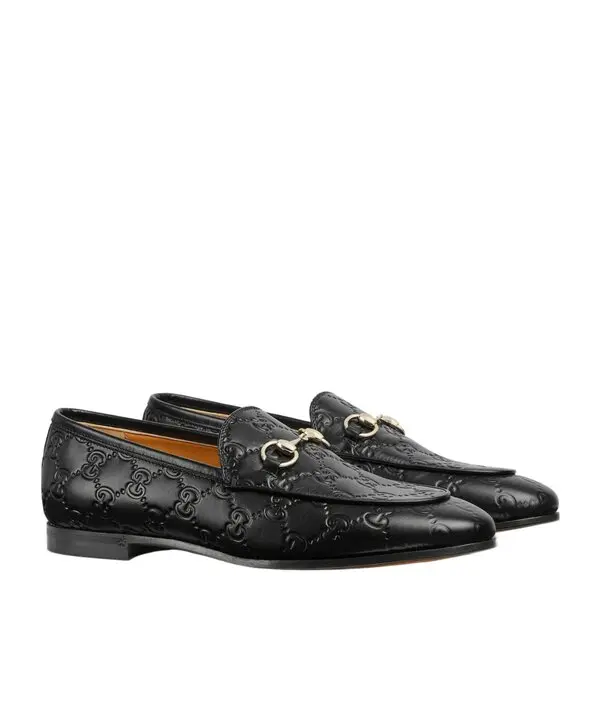 Gucci Jordaan Slip-on Loafers With Horsebit Detail - Black