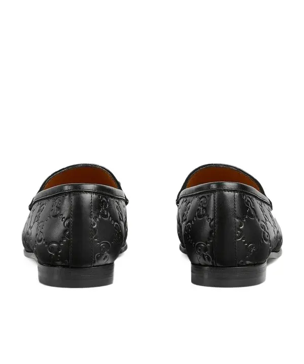 Gucci Jordaan Slip-on Loafers With Horsebit Detail - Black
