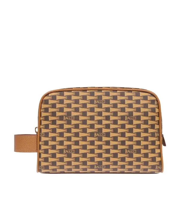 Bally Printed Zipper Handbag