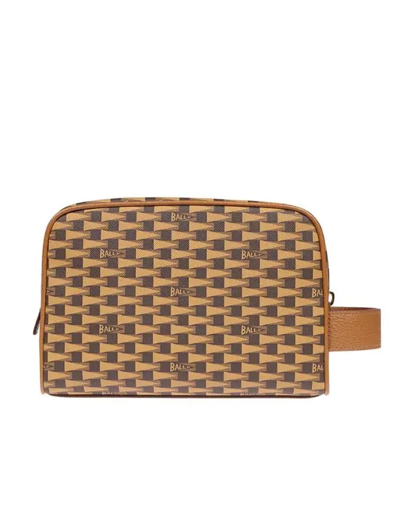 Bally Printed Zipper Handbag