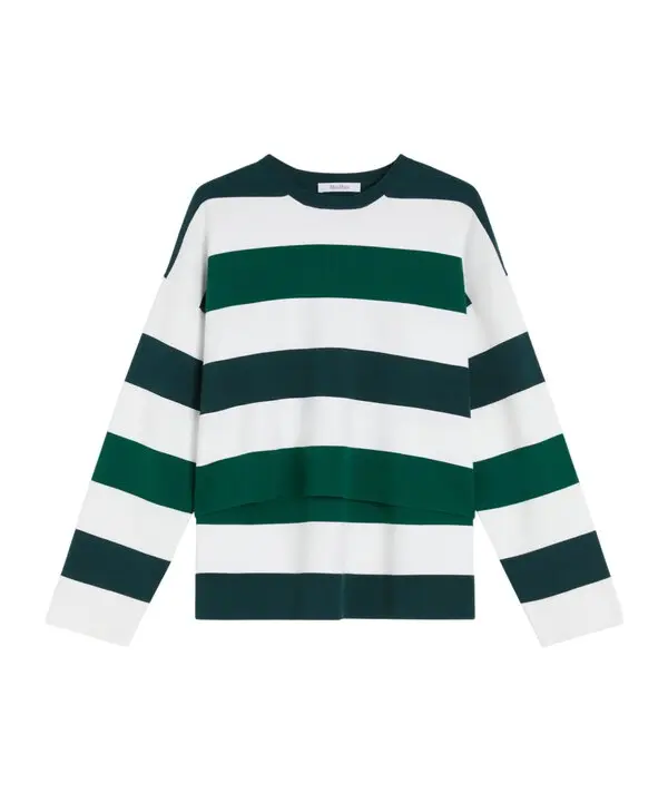 Max Mara Striped Knitted Jumper - Cielo