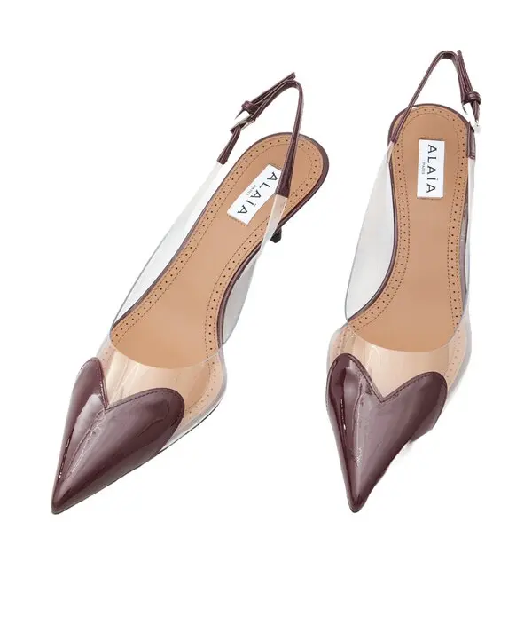 Alaïa Le Coeur" Slingback Pumps - Multicolor