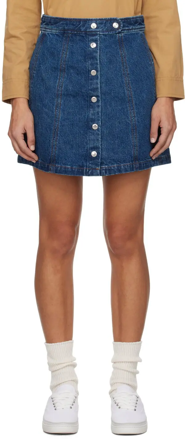A.p.c. A-line Denim Miniskirt