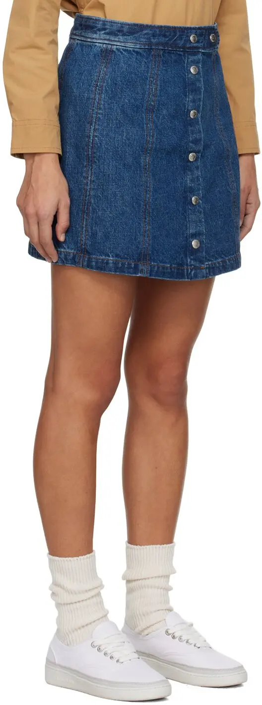 A.p.c. A-line Denim Miniskirt