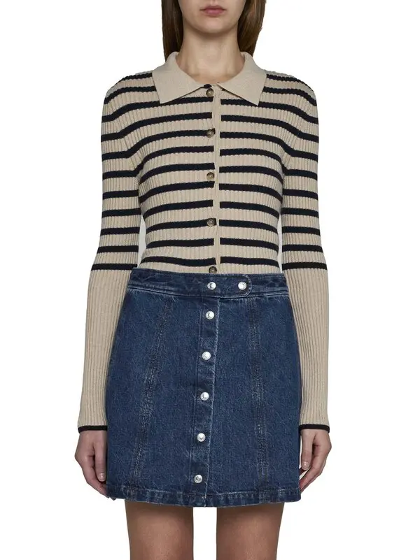 A.p.c. A-line Denim Miniskirt