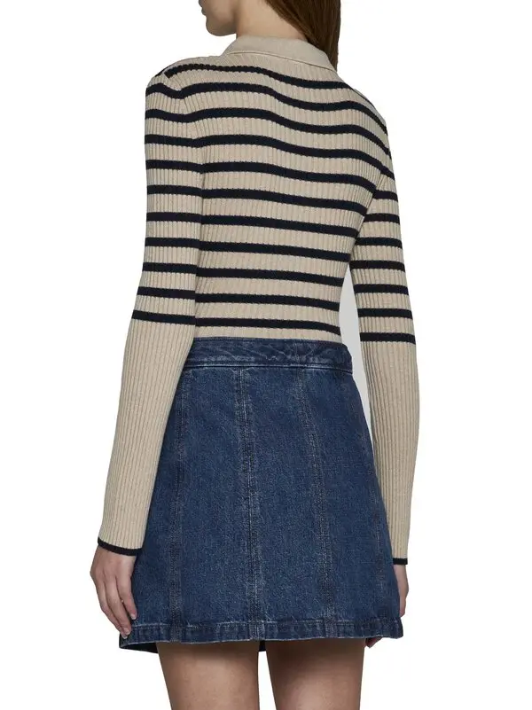 A.p.c. A-line Denim Miniskirt