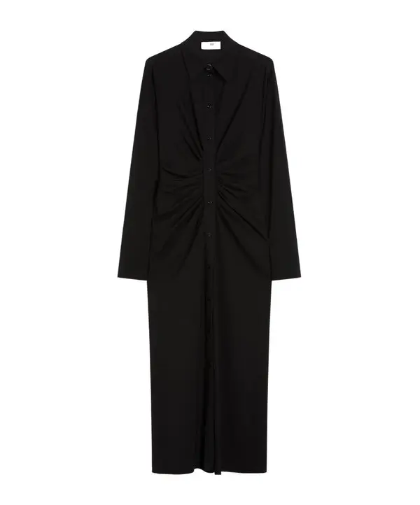 Sportmax Pirania Ruched Button-up Dress