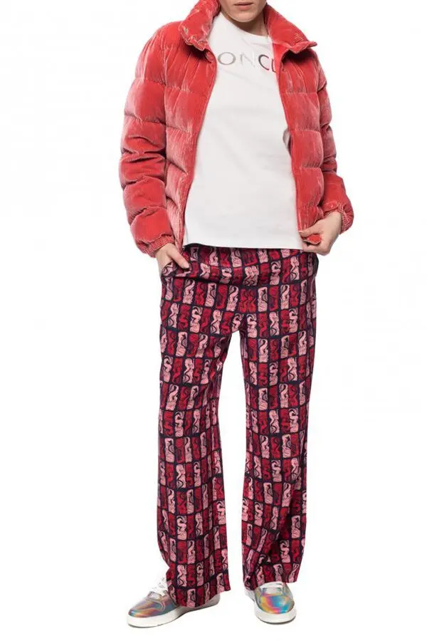 Kenzo Mermaid Print Wide-leg Trousers
