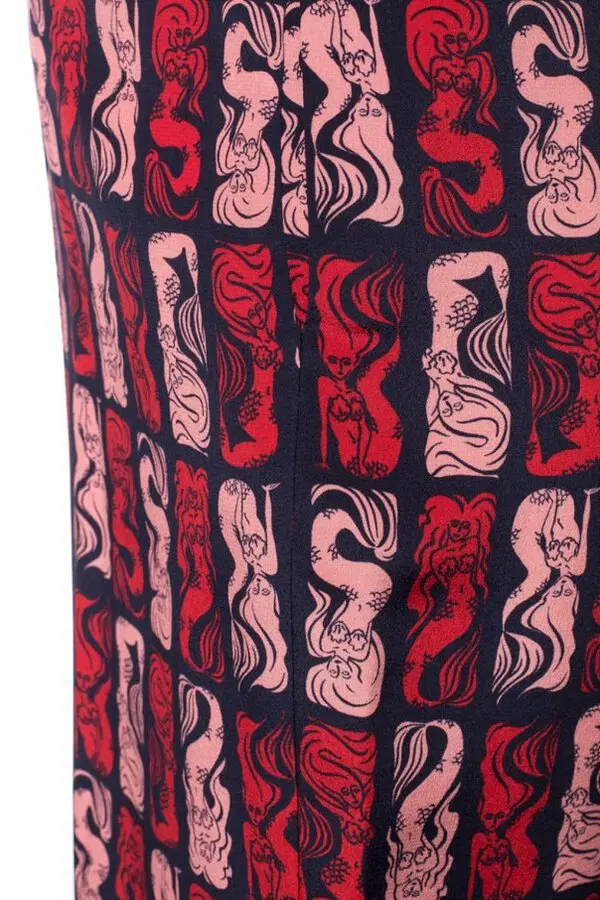 Kenzo Mermaid Print Wide-leg Trousers