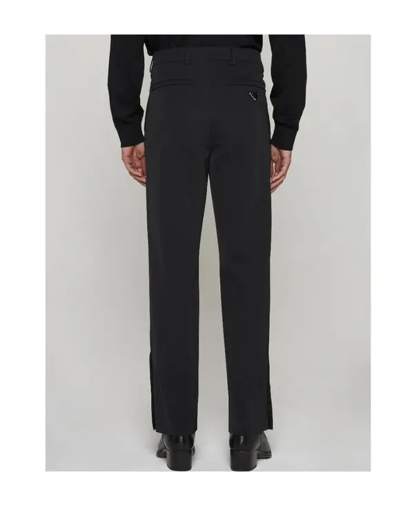 Prada Straight Leg Trousers - Black
