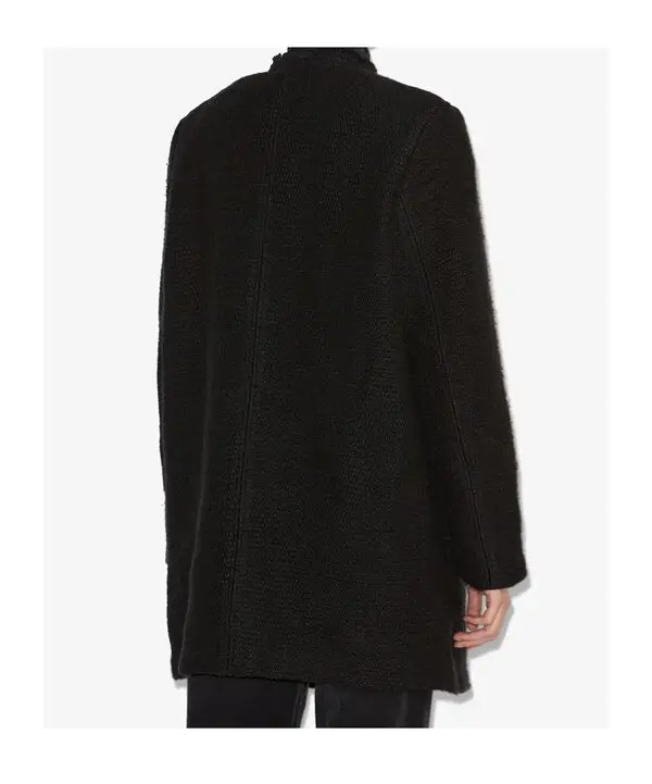 Isabel Marant Étoile Garmia Asymmetrical Jacket With Leather Buckles And Fringed Detail