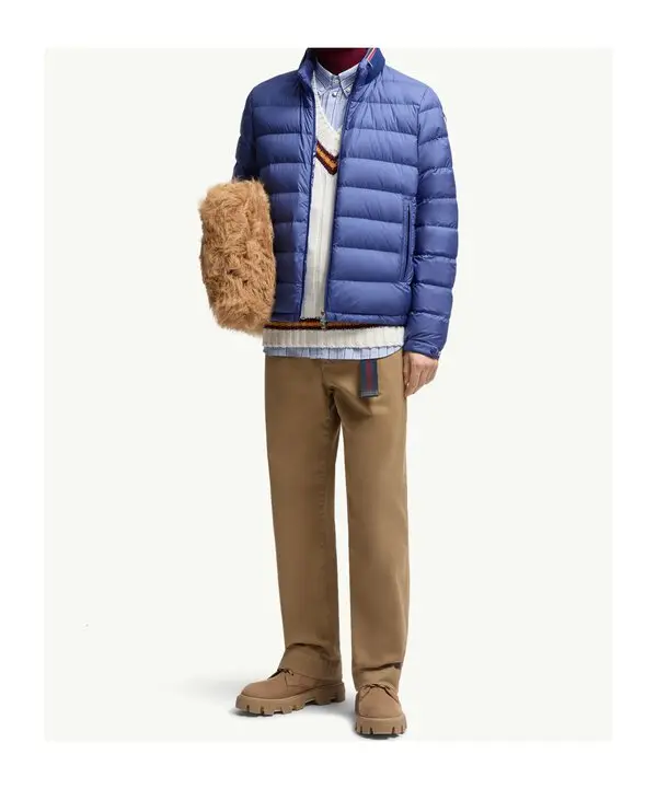 Moncler Brendann Zip-up Padded Jacket - Blue