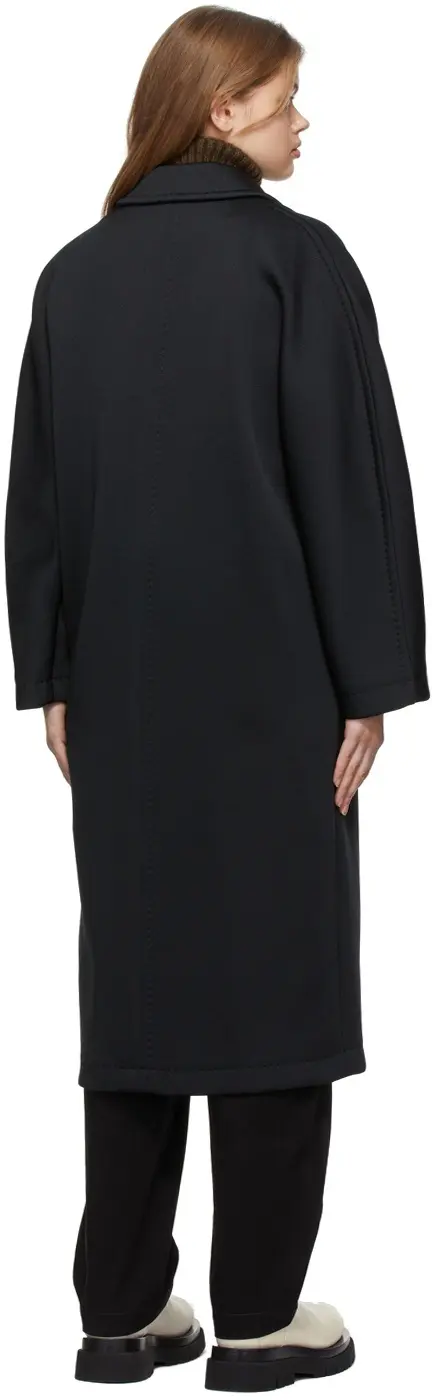 Max Mara Madame2 Double-breasted Coat - Black
