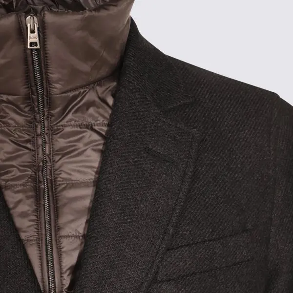Herno High Collar Coat - Black