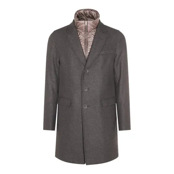 Herno High Collar Coat - Black