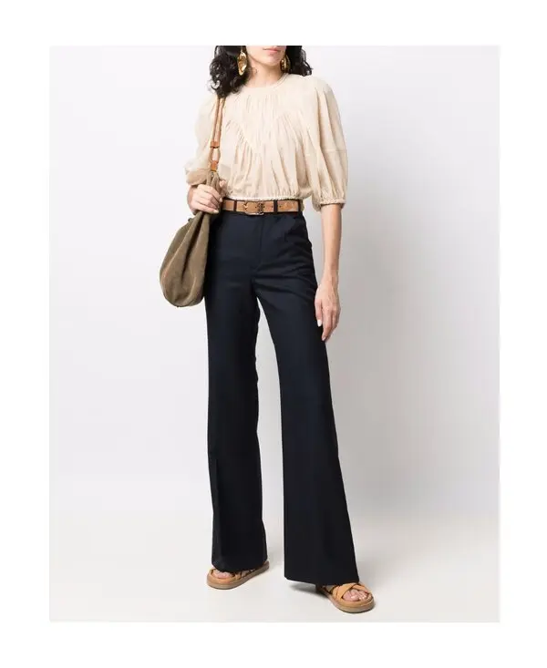 Chloé Pleated Short Blouse