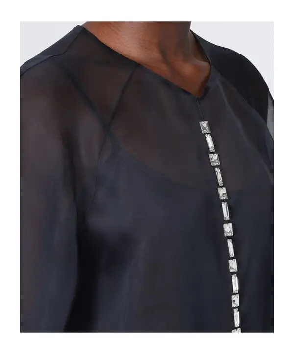 Fabiana Filippi Embellished Long Sleeve Blouse