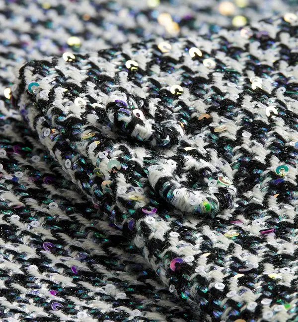 Dior Fitted Jacket With Houndstooth Pattern And Sequins