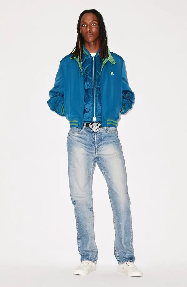 Kenzo Pixel Logo Zipped Jacket