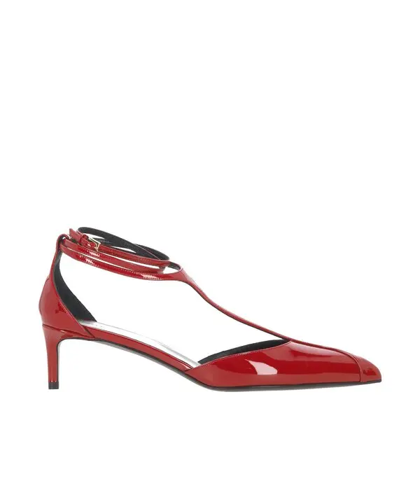 Khaite Mia Pointed-toe Strappy High Heel Pumps - Red