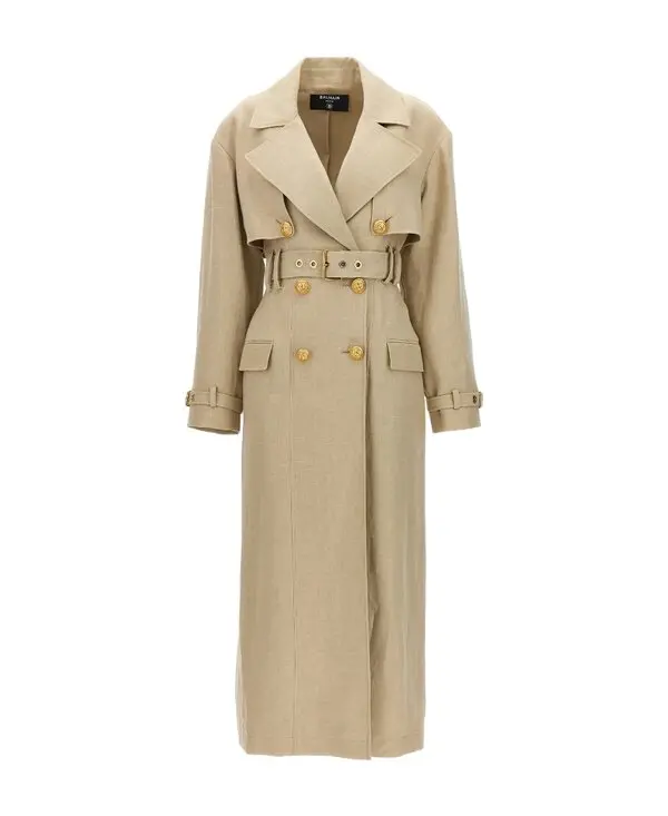Balmain Double-breasted Trench Coat