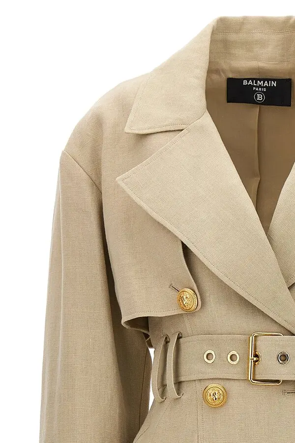 Balmain Double-breasted Trench Coat