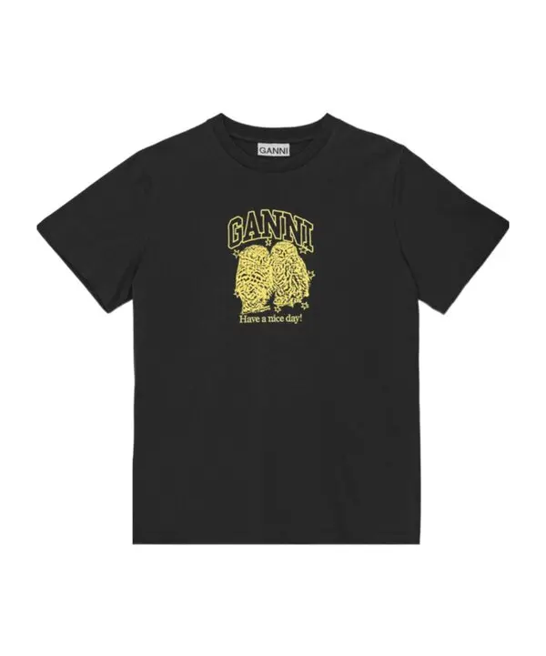 GANNI Graphic Print T-shirt