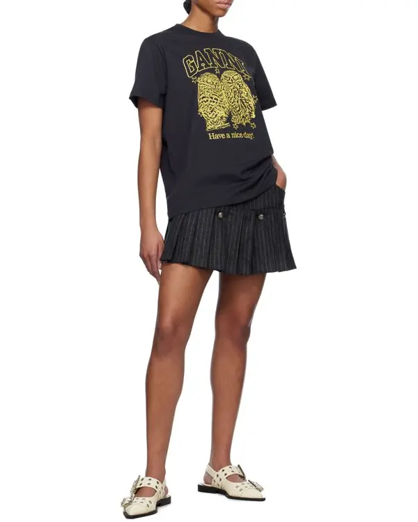 GANNI Graphic Print T-shirt