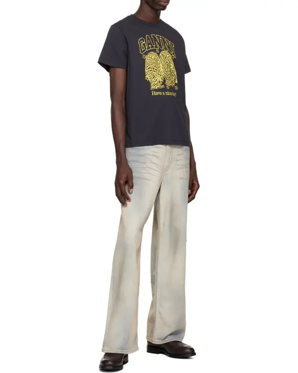 GANNI Graphic Print T-shirt