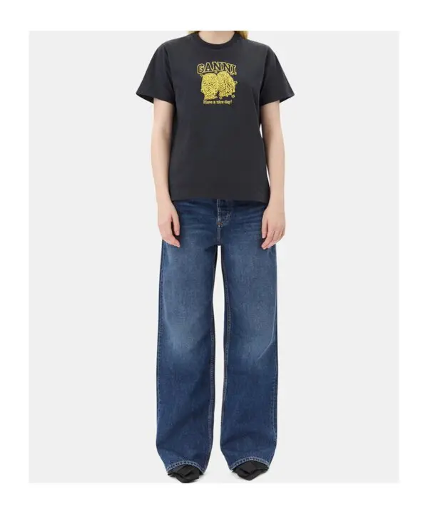 GANNI Graphic Print T-shirt