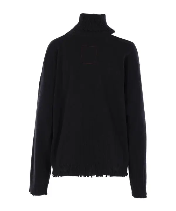 UMA WANG Turtleneck Sweater With Cut-out Detail