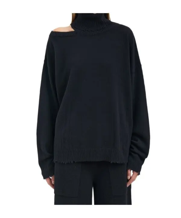 UMA WANG Turtleneck Sweater With Cut-out Detail