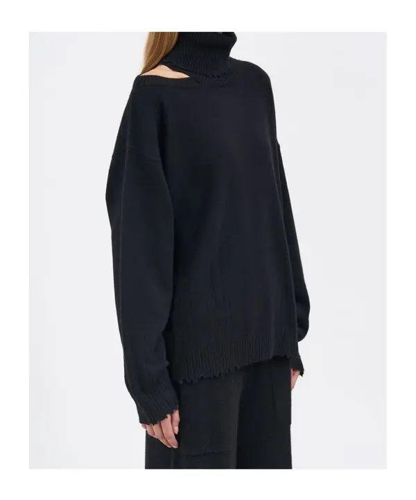 UMA WANG Turtleneck Sweater With Cut-out Detail